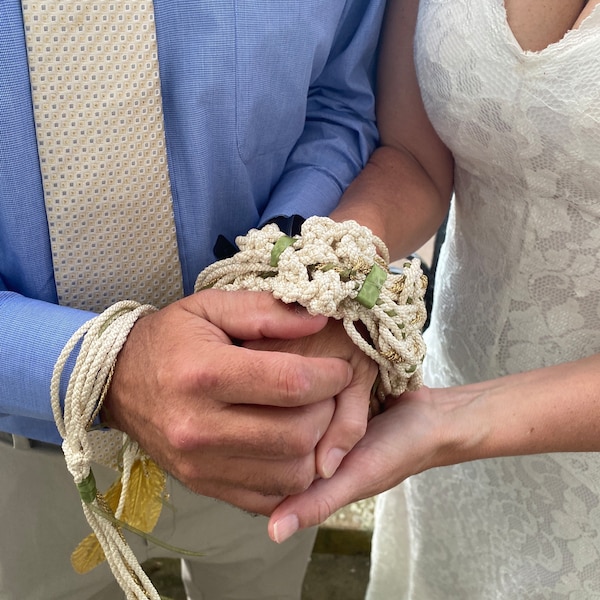 Handfasting Cord - Bespoke Triple Celtic Love-knot Handfasting Cord ...