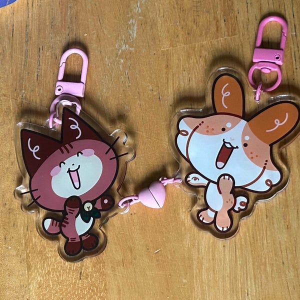 Magnet Couple Keychain Keychain | Cute Charm | Keychain | Acrylic ...