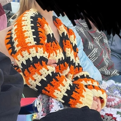 Crochet Pattern Calico Cats Cardigan, Fun Cat Pattern Sweater, Beginner ...