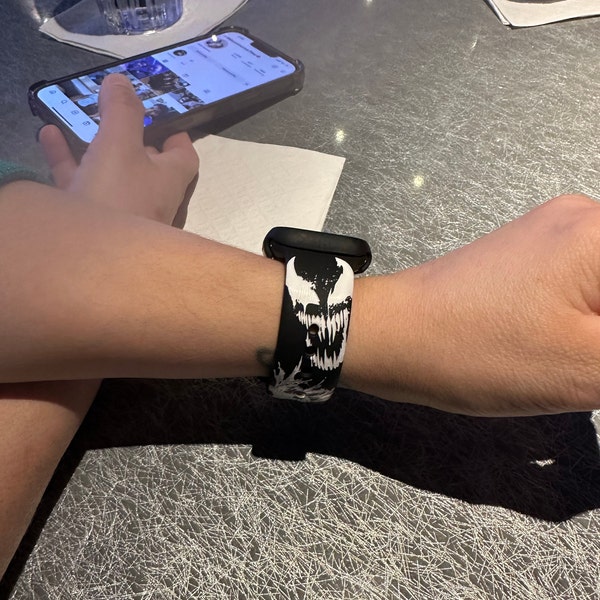 VENOM Themed Engraved Silicone Watch Band - Etsy