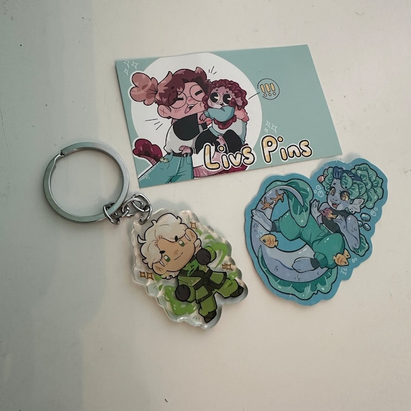 Smol Ninja Go Acrylic Keychains - Etsy