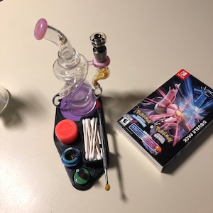 Rig Tray Deluxe in Black Silicone Padded Dab Station W/ - Etsy