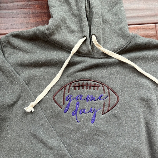 Game Day Embroidery Design, Football Season Embroidery Design, College ...