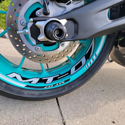 Wheel Stickers for Yamaha MT07 MT-07 Rim Tape Motorcycle Decals ...