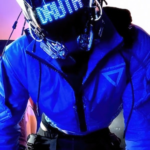 Bluetooth Cyberpunk Mask Futuristic Mask cyberpunk Helmet-tech Mask ...