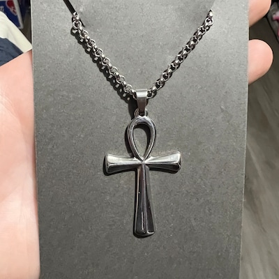 Stainless Steel Ankh Pendant, Hypo Allergenic Jewelry, Spiritual ...