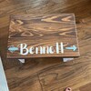 Whitewashed Sign//18x4"//jute Hanger//hand-lettered//family Name Sign ...
