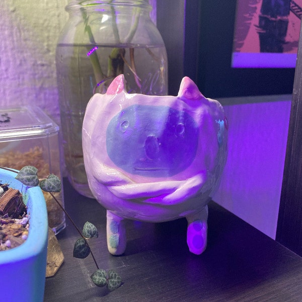 The Grumpopuff Collection - Handmade Ceramic Succulent Cactus Pot ...