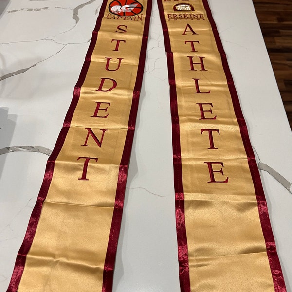 Custom Graduation Stole: Personalized Embroidery Sash - Etsy