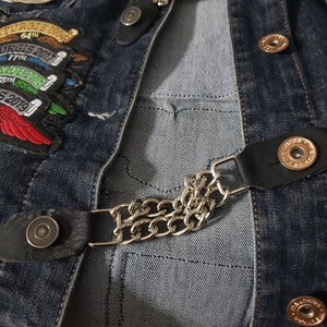 Denim Vest Extenders. Made in USA. Leather and Button Vest Extender ...