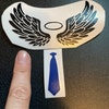 Supernatural Castiel Tie and Angel Wings T-shirt - Etsy