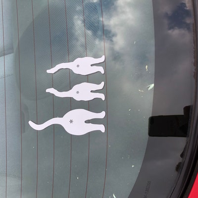 Unique Cat Family Car Stickers Vinyl Decals Funny Cat Butt Outdoor ...