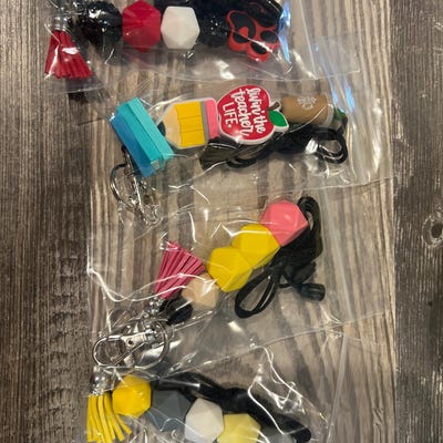 Personalized Earthtone Teacher Lanyard, Engraved Teacher Lanyard, Badge ...