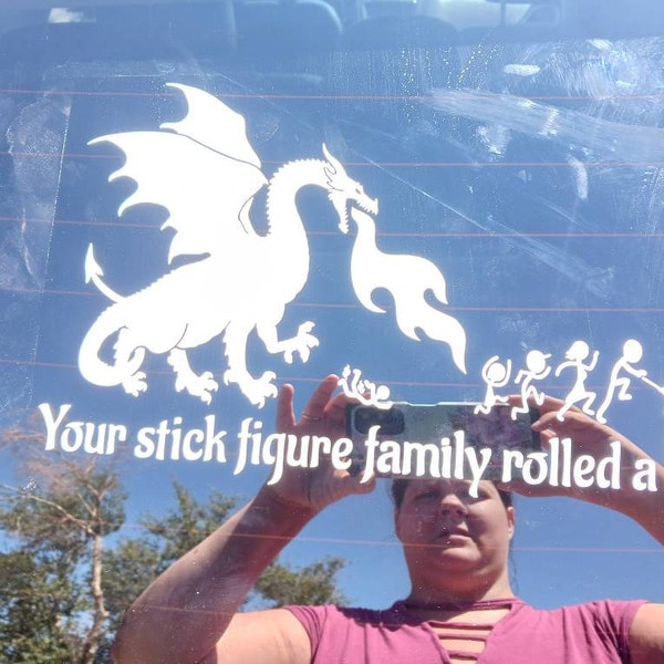 Dungeons and Dragons Your Stick Figure Family Rolled a 1 / D20 Vinyl ...