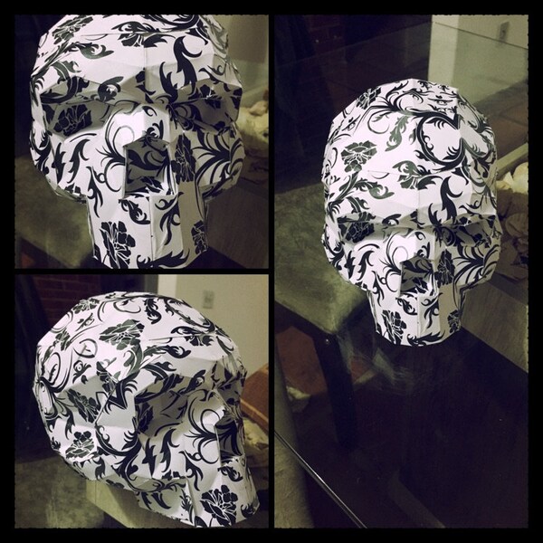 Human Skull - 3D Papercraft Model. Downloadable DIY Template - Etsy