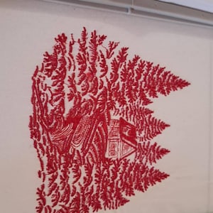 Winter House Embroidery Design - Etsy