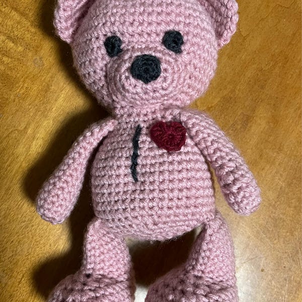 Crochet Pattern for Bear - Bear Crochet Pattern, Crochet Bear Pattern, Bear Crochet DIY, Crochet ...