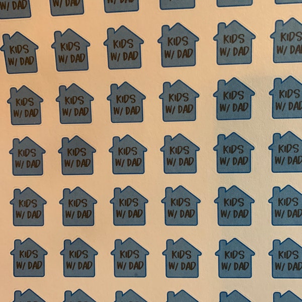 CUSTOM House Icon Stickers for Planners or Calendars BLACK TEXT - Etsy