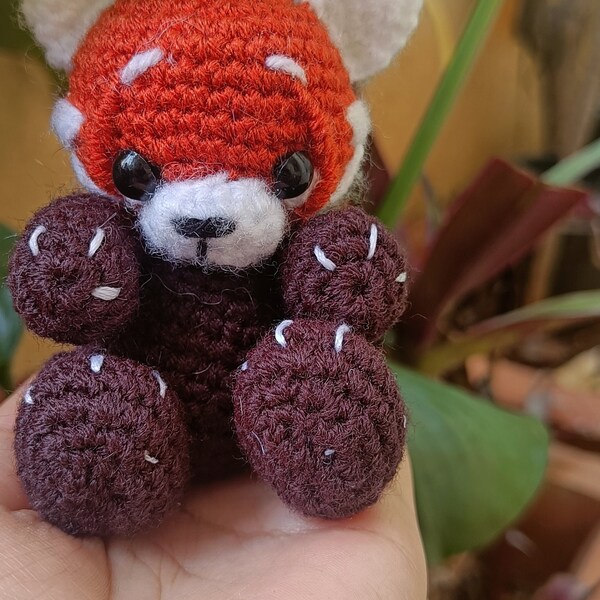 Crochet Pattern Red Panda Amigurumi Pattern Kawaii Red Panda by ...