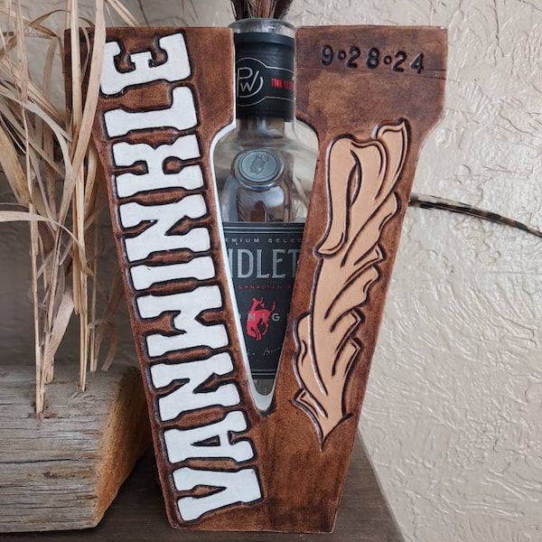 Tooled Leather Cake Topper - Etsy