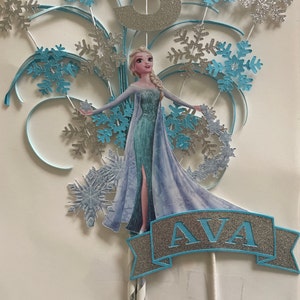 ELSA FROZEN Cake Topper Print Out Cutout - Etsy UK