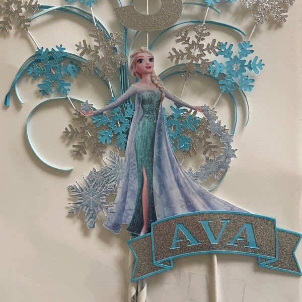 ELSA FROZEN Cake Topper Print Out Cutout - Etsy