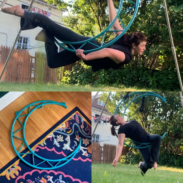 Aerial Hoop, Moon Lyra Stainless Steel - Etsy Canada