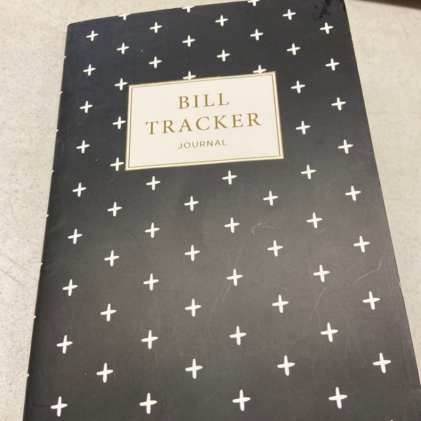 Bill Tracker Journal, Personal Planner, Budget Book, Gift for Him ...