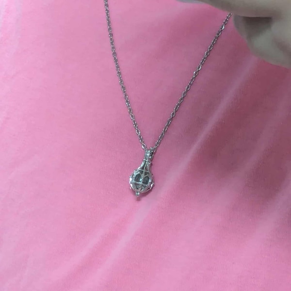 Sterling Silver Birdcage Locket, Cage Urn Necklace for Ashes, Cremation ...