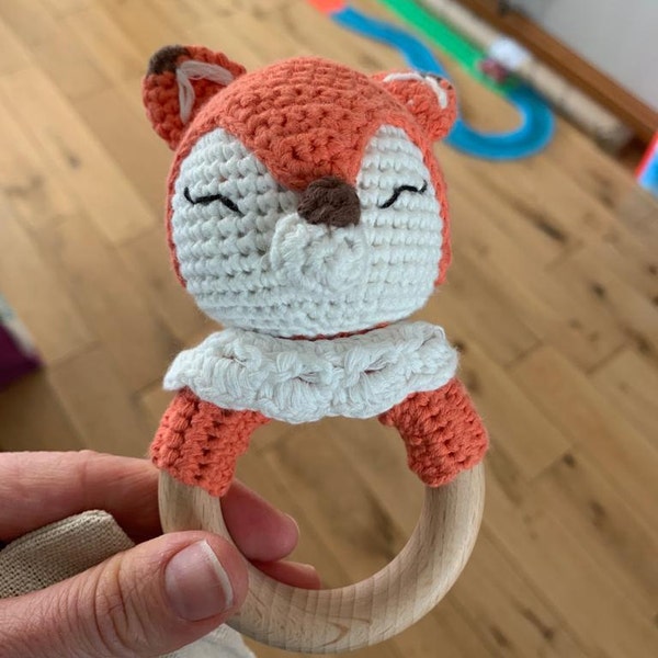 Crochet Rattle/crochet Teething Rings/baby Knitted Rattle/crochet and ...