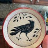 Raven or Crow Ceramic Wall Sculpture, Sgraffito Bird Sculpture, Flying ...