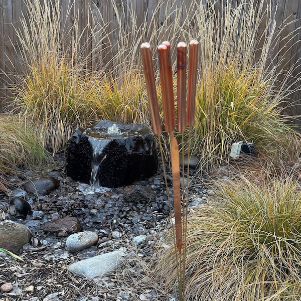 Copper Cattail Wind Chimes - Etsy