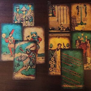 SAME DAY SHIPPING Tarot Card Deck Vintage Tarot Reading Deck for ...