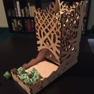 Magic Tree Dice Tower, Boardgame Accessory, Wooden Dice Tower, Dice Roller, Dice Accessories ...