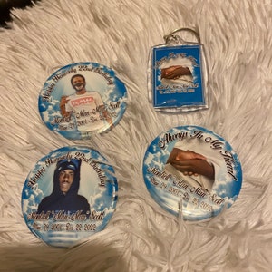 In Loving Memory of Rest in Peace 2 Inch Photo Keychains Picture Key ...