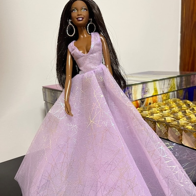 White Lace Bouffant Dress Gown for Fashion Royalty Doll, Barbie ...