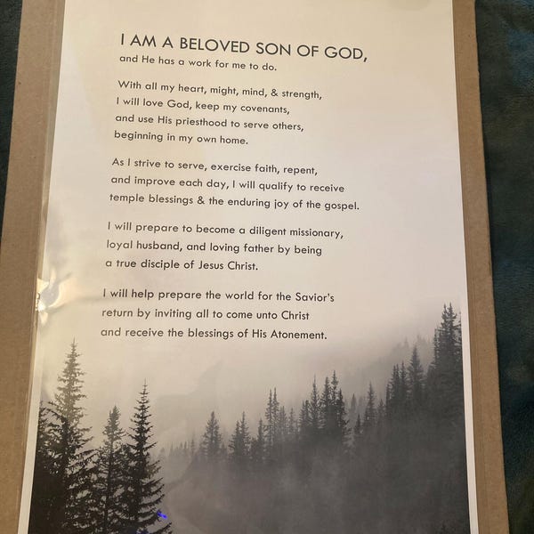 Young Men's Theme Print- LDS- Various Sizes - New YM Theme - Etsy