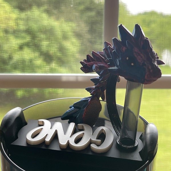 Black Chroma Style Gem Dragon 10mm Stanley Straw Topper 30oz 40oz - Etsy