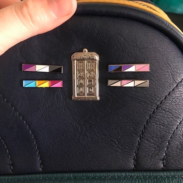 Pansexual Bar Pin — Subtle Pan Pride Pin Flag LGBT LGBTQ Queer ...