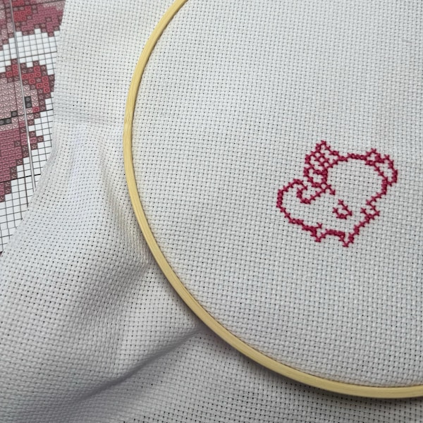 Rainbow Candy Cows Cross Stitch Pattern, Pastel, Strawberry, Kawaii ...