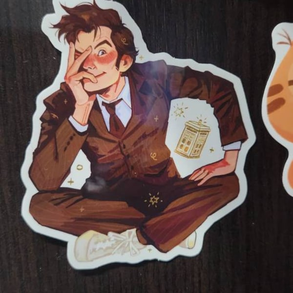 Doctor Who Glitter Sticker - Etsy