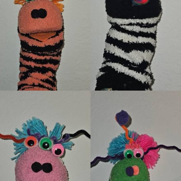 Doopalpoops -- Sock Puppet Kits - Etsy