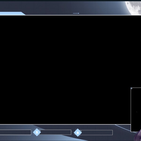 Jirai Kei Animated Stream Overlays | Stream Scene | Cute Dark Overlays ...