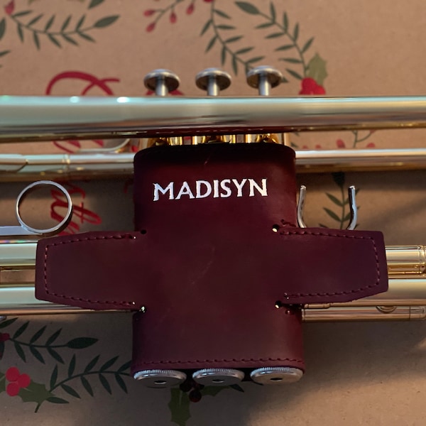 Personalized Leather Trumpet Valve Protector, Trumpet Valve Guard, Best ...
