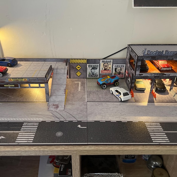 1/64 Scale Display Case for 28 Diecast Cars Storage Wall Stand Rack ...