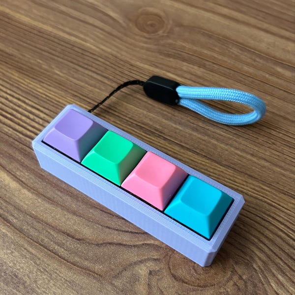 Mechanical Switch Clicky Fidget - Pastel Rainbow Th W/ Strap Keyboard ...