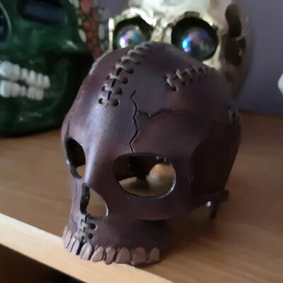 Skull Leather Pattern PDF by Leatherhubpatterns - Etsy