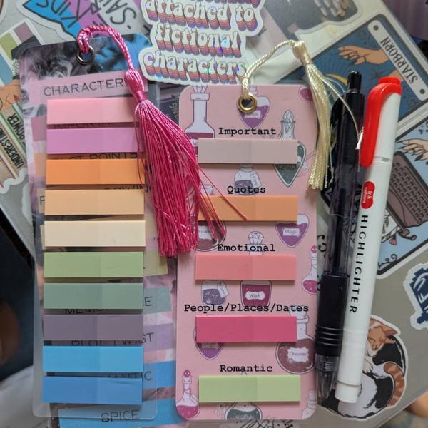 Annotating Kit With Holographic Bookmark, Sticky Tabs, Highlighters ...