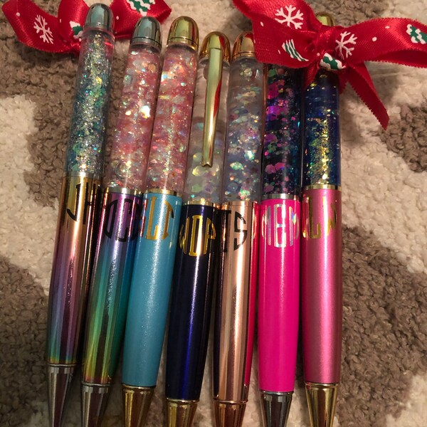 Custom Floating Glitter Fat Pens you Pick Colors - Etsy