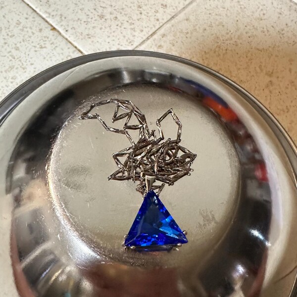 Siberian Blue Quartz Pyramid Pendant, Blue Crystal, Spiritual Gifts ...